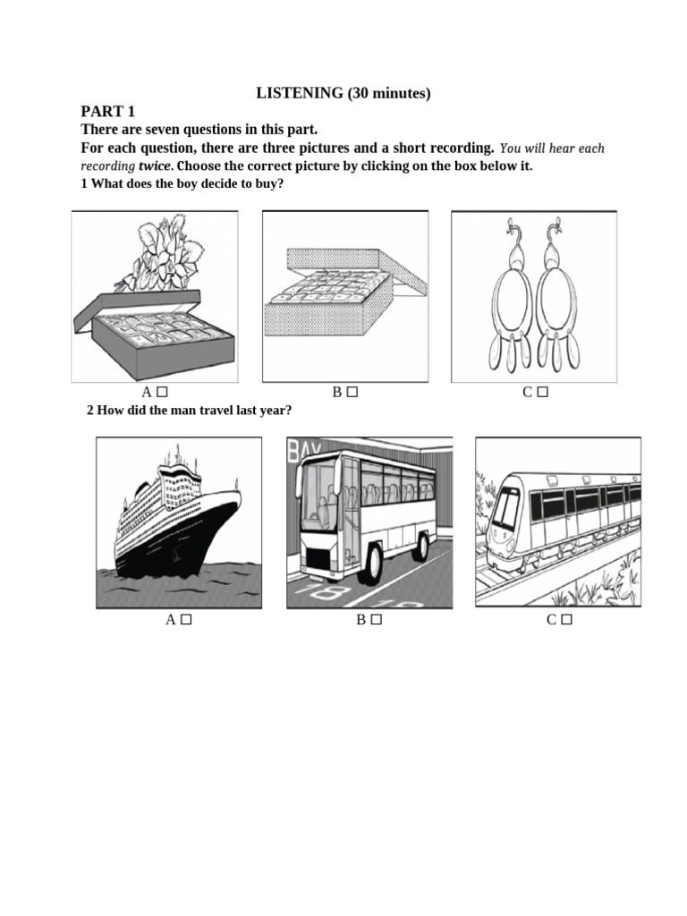 Listening and Reading Comprehension Test | PDF