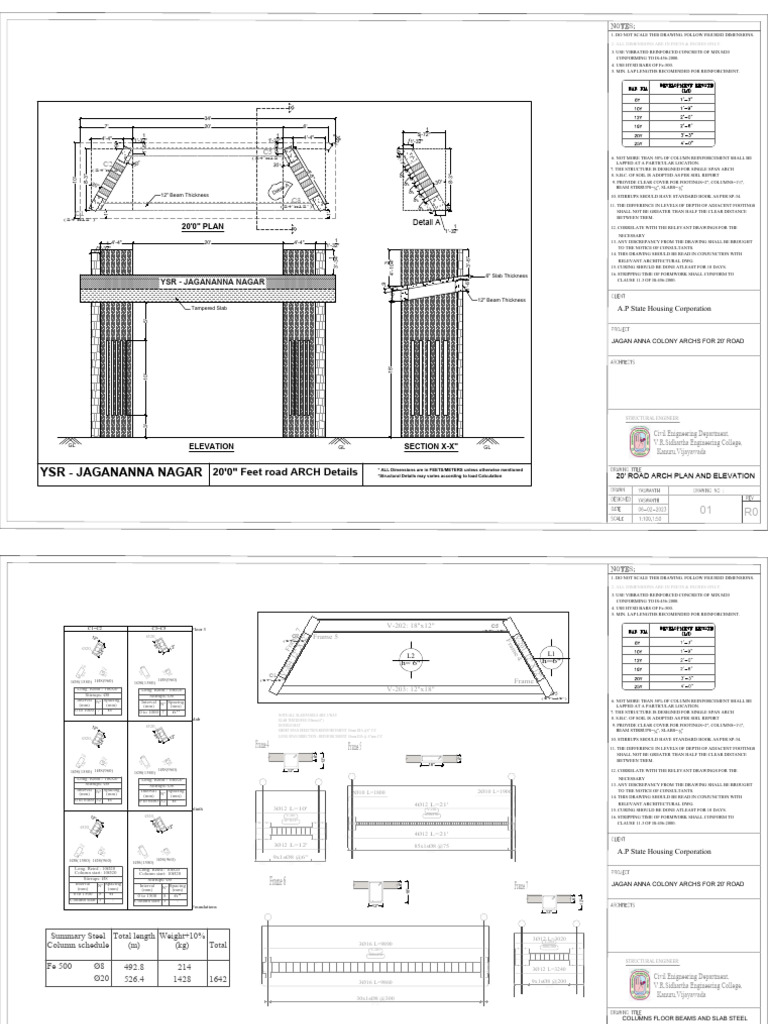 20 Feet-Arch Design | PDF | Architectural Elements | Civil Engineering