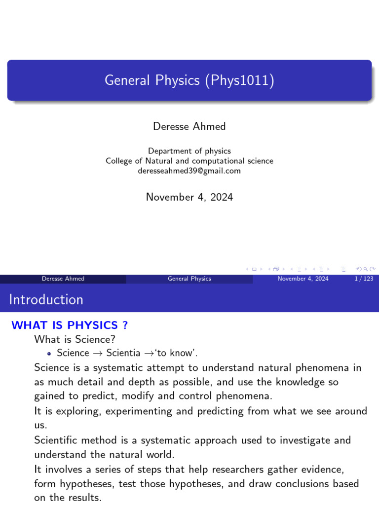 General Physics (1-3) | PDF | Significant Figures | Observational Error