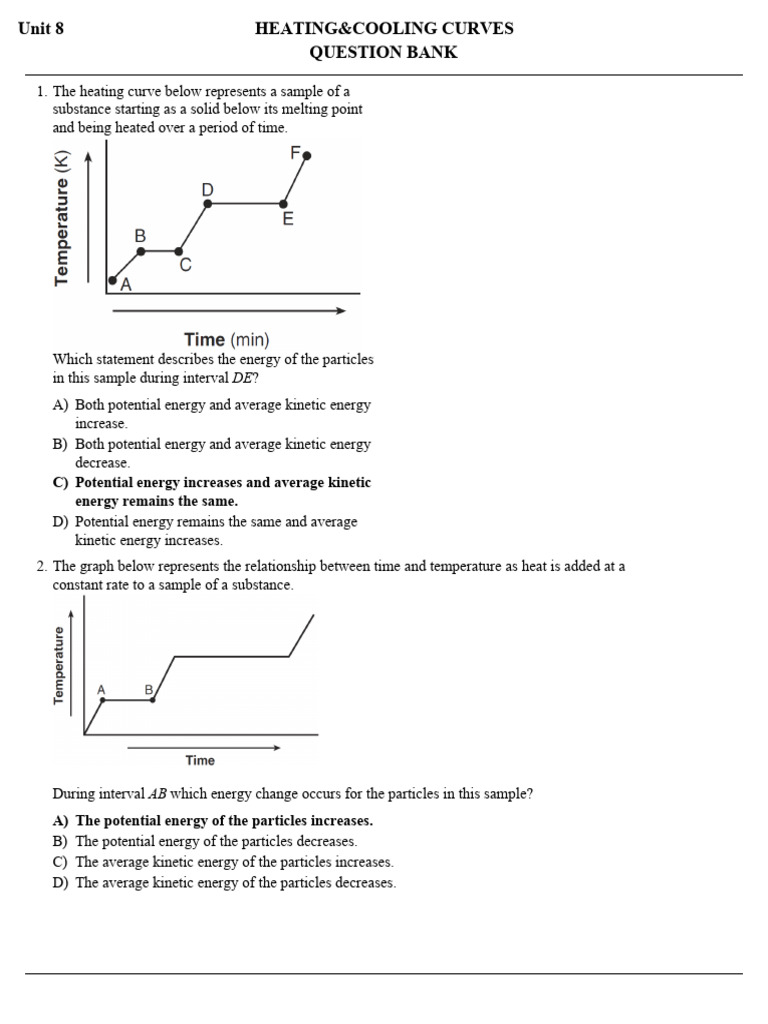 heating_cooling_curves_tc | PDF | Melting Point | Freezing