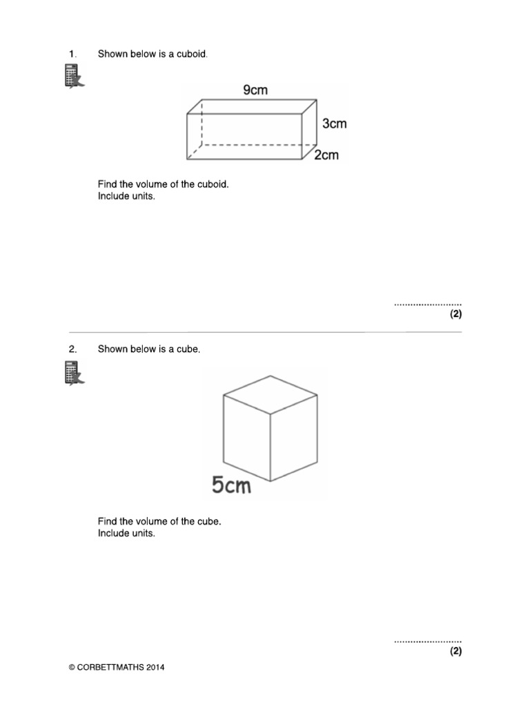 Volume of prism worksheet | PDF