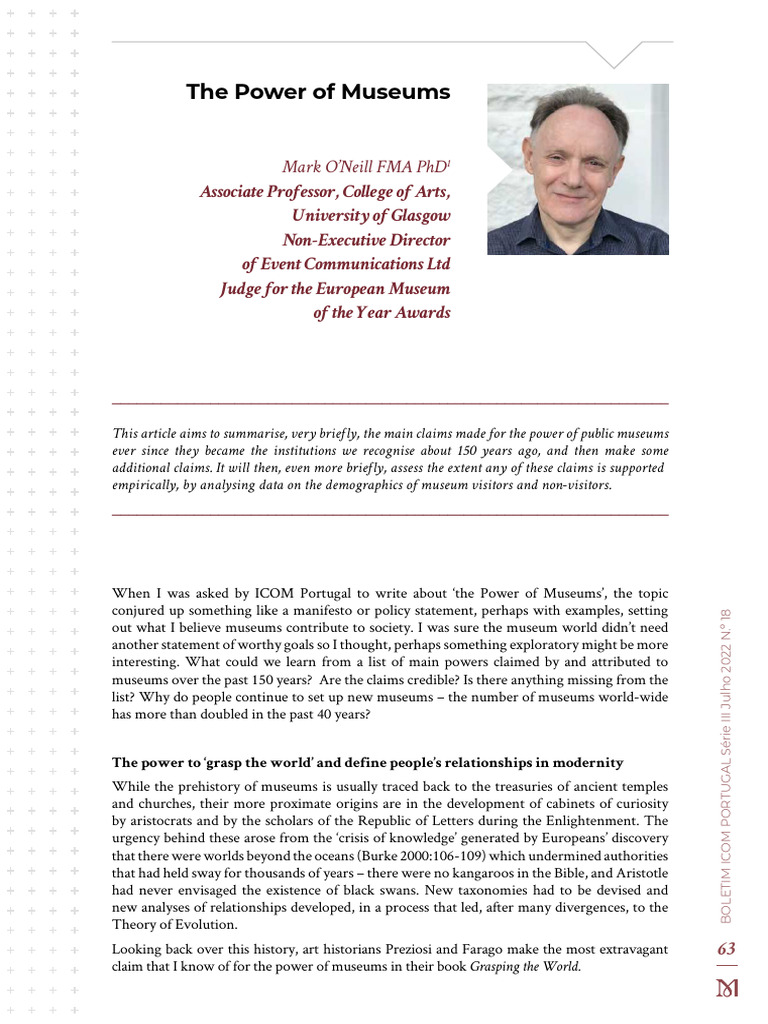 The_Power_of_Museums | PDF | Museum | Modernity