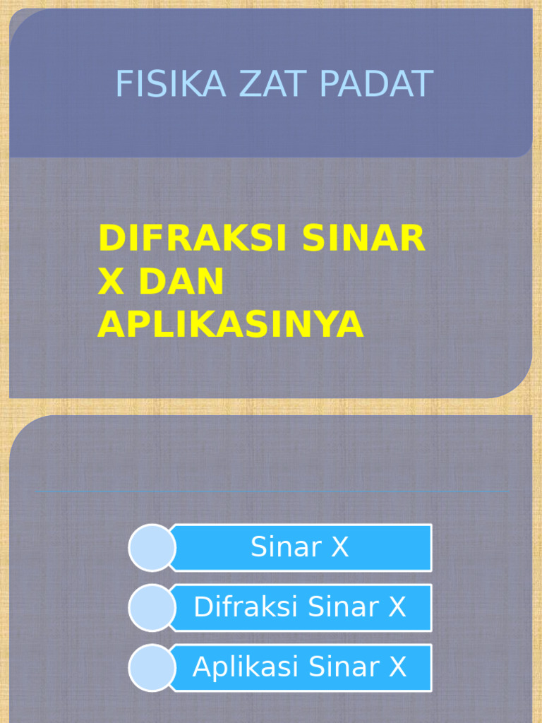 Difraksi Sinar-X | PDF