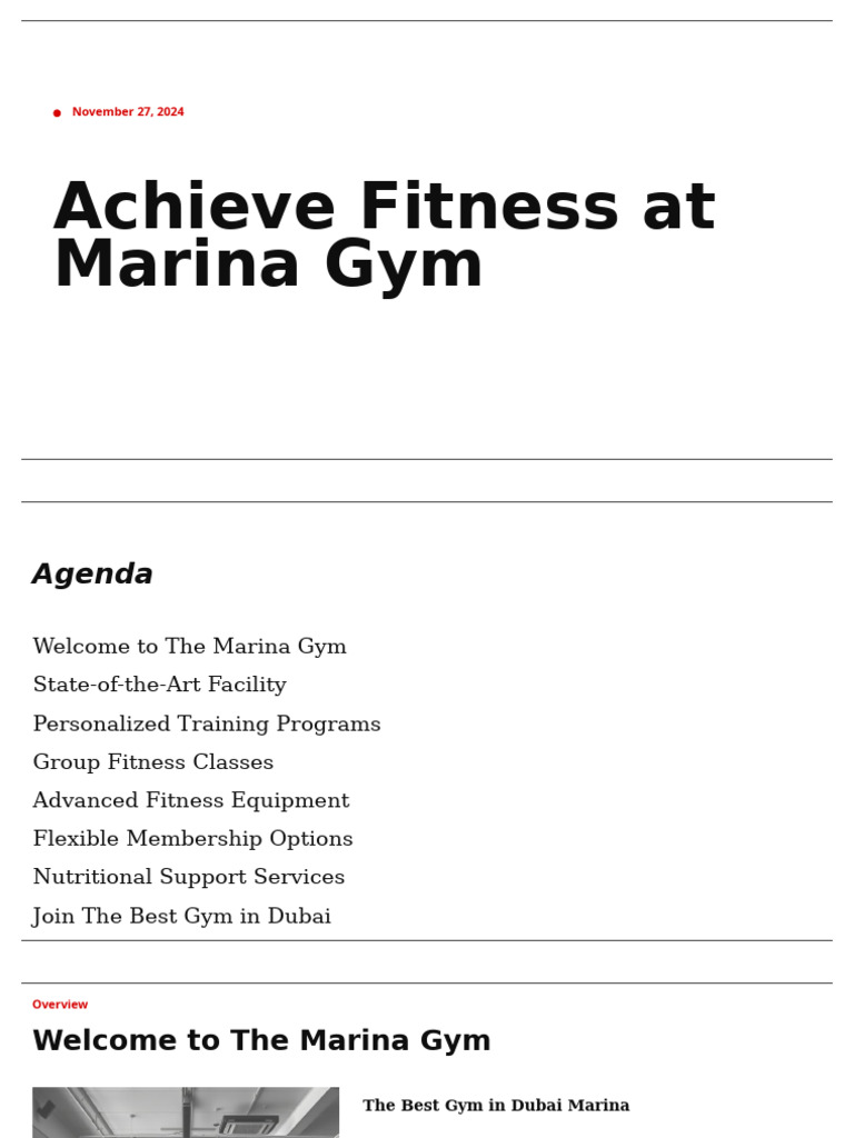 Achieve Fitness at Marina Gym | PDF | Personal Trainer | Physical Fitness