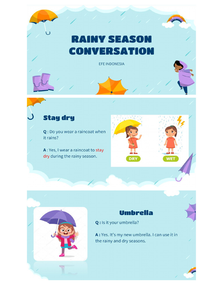 Sd-Rainy Season Conversation | PDF