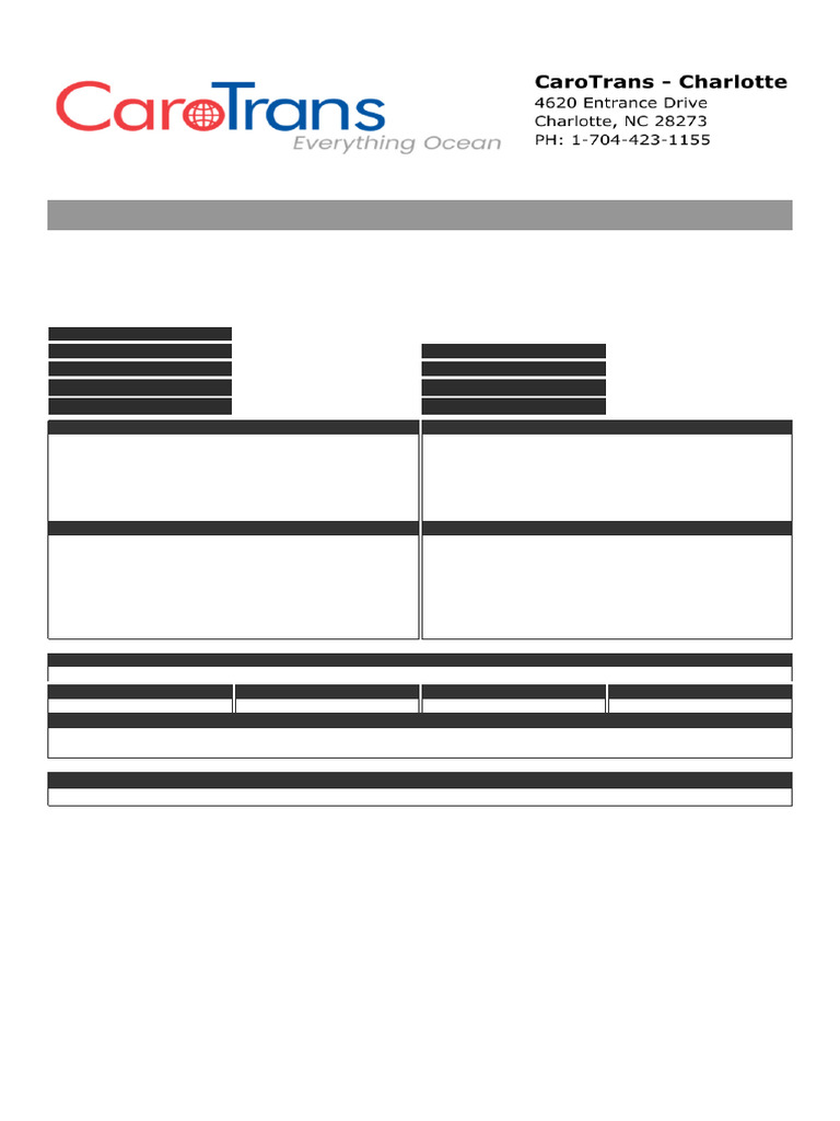 S00109462 Booking Confirmation - S00109462 PDF | PDF | Cargo | Water ...