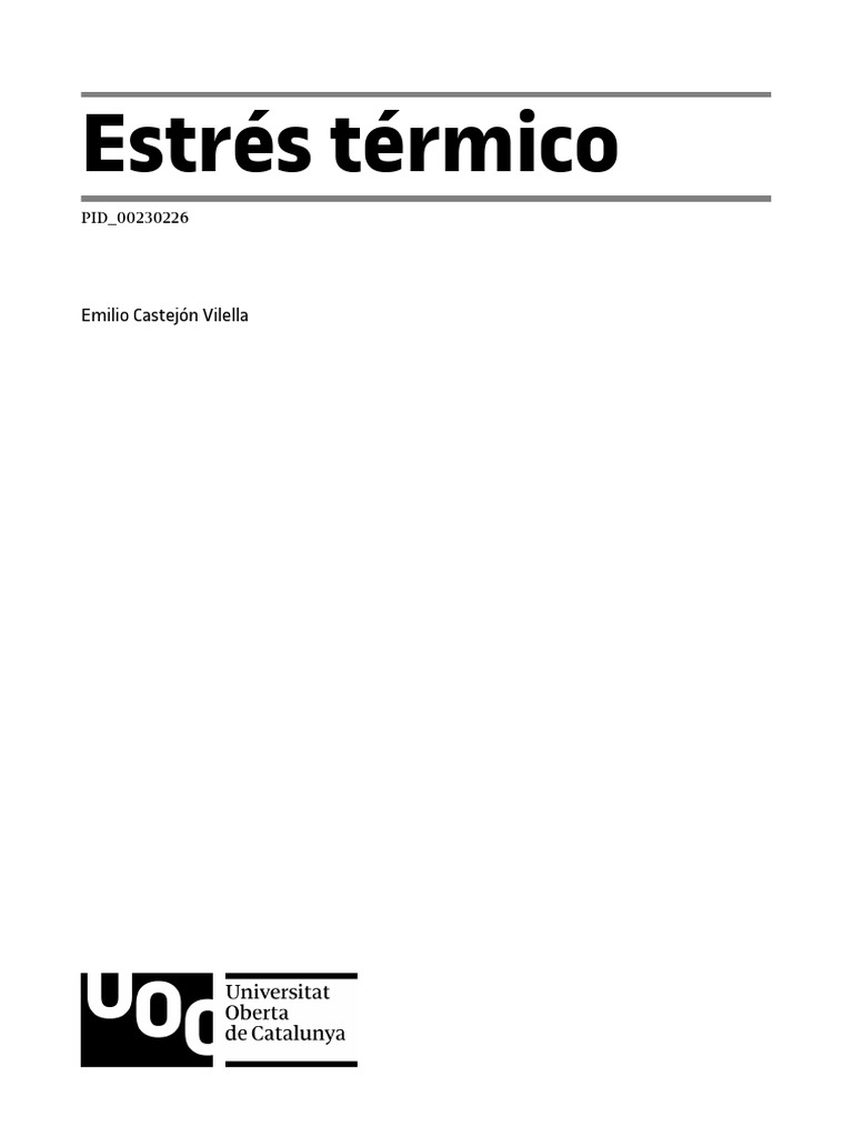 Estrés Térmico: Riesgos y Prevención | PDF | Evaporación | Temperatura