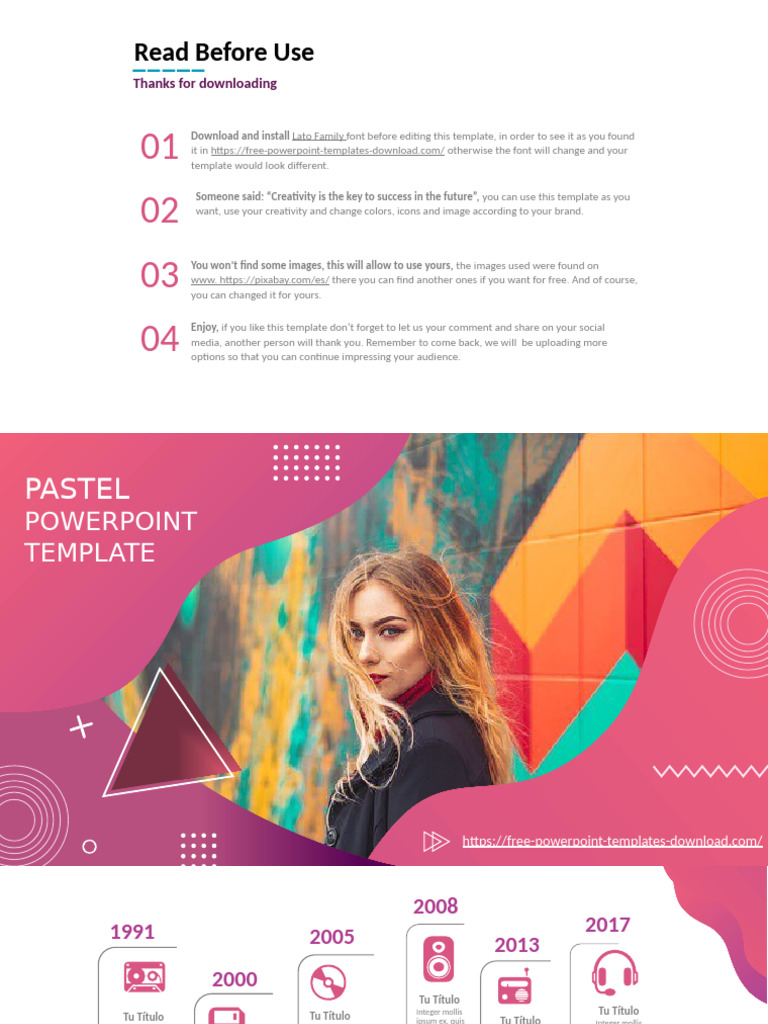 Pastel Creative PowerPoint Templates | PDF Pastel Creative PowerPoint Templates | PDF