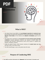 Mental Status Exam (MSE) - PsychDB | PDF | Hallucination | Delusion