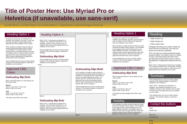 research poster template 03 | PDF | Arial | Typefaces