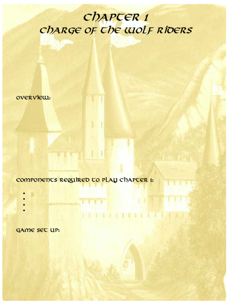 Wolf Riders Charge: Chapter 1 Guide | PDF