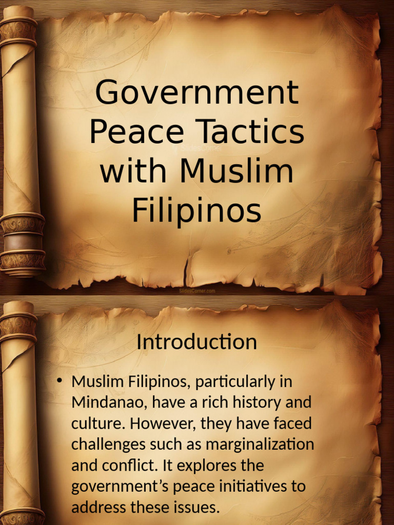 Peace Initiatives for Muslim Filipinos | PDF