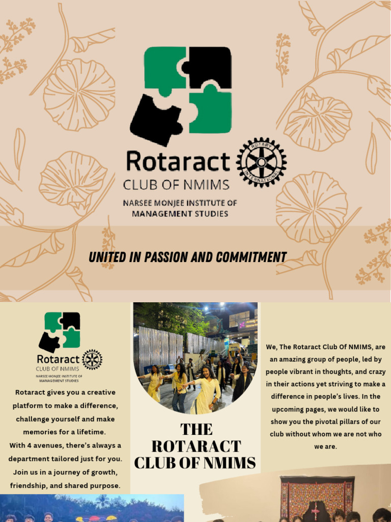 ROTARACT CLUB OF NMIMS BROCHURE .pdf-1 | PDF
