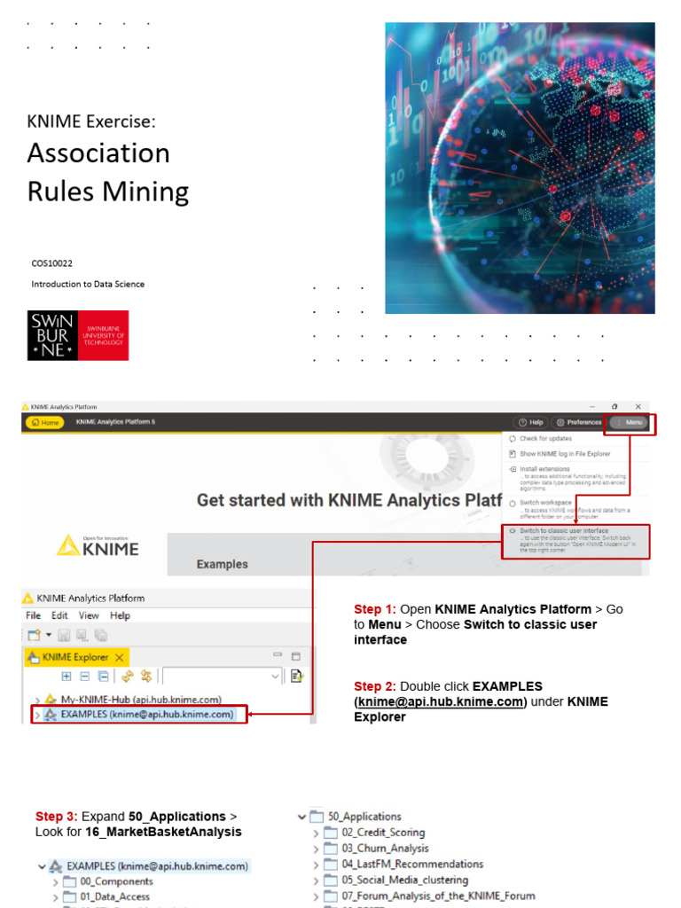 Lab_KNIME_Market Basket Analysis Workflows | PDF