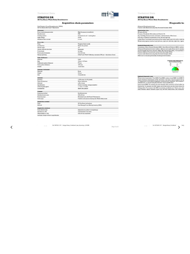 Stratos DR Technical Specification - Med Imaging | PDF