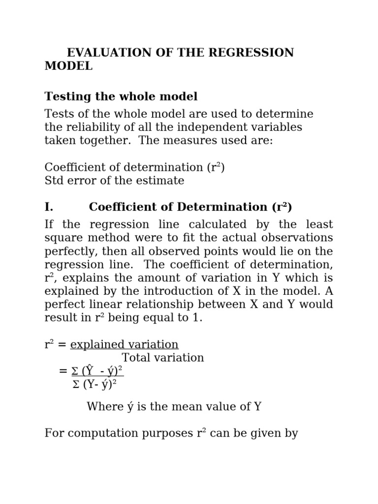Lesson 4.2 Cost Estimation 2024 | PDF | Coefficient Of Determination | Linear Regression
