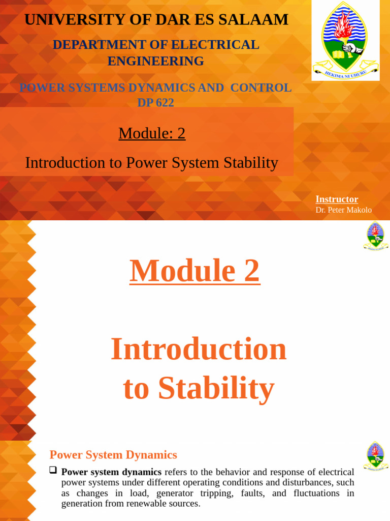 PSDC - Module 2 - Introduction To Stability | PDF | Steady State ...