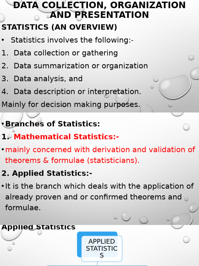UNIT 10 DATA COLLECTION, ORGANISATION AND PRESENTATION (Autosaved ...
