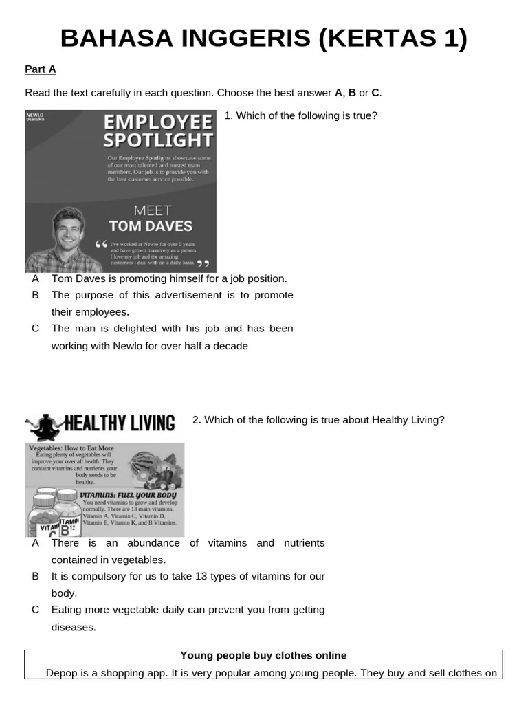 Bahasa Inggeris (SPM) Dan Jawapan | PDF | Arctic | Ice