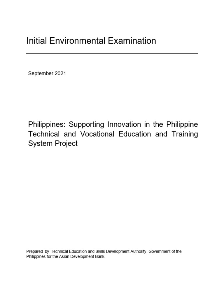 Initial Environmental Checklist | PDF | Environmental Impact Assessment ...