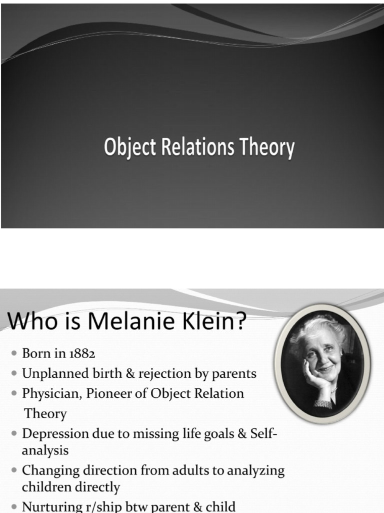 Klein Object Relations | PDF