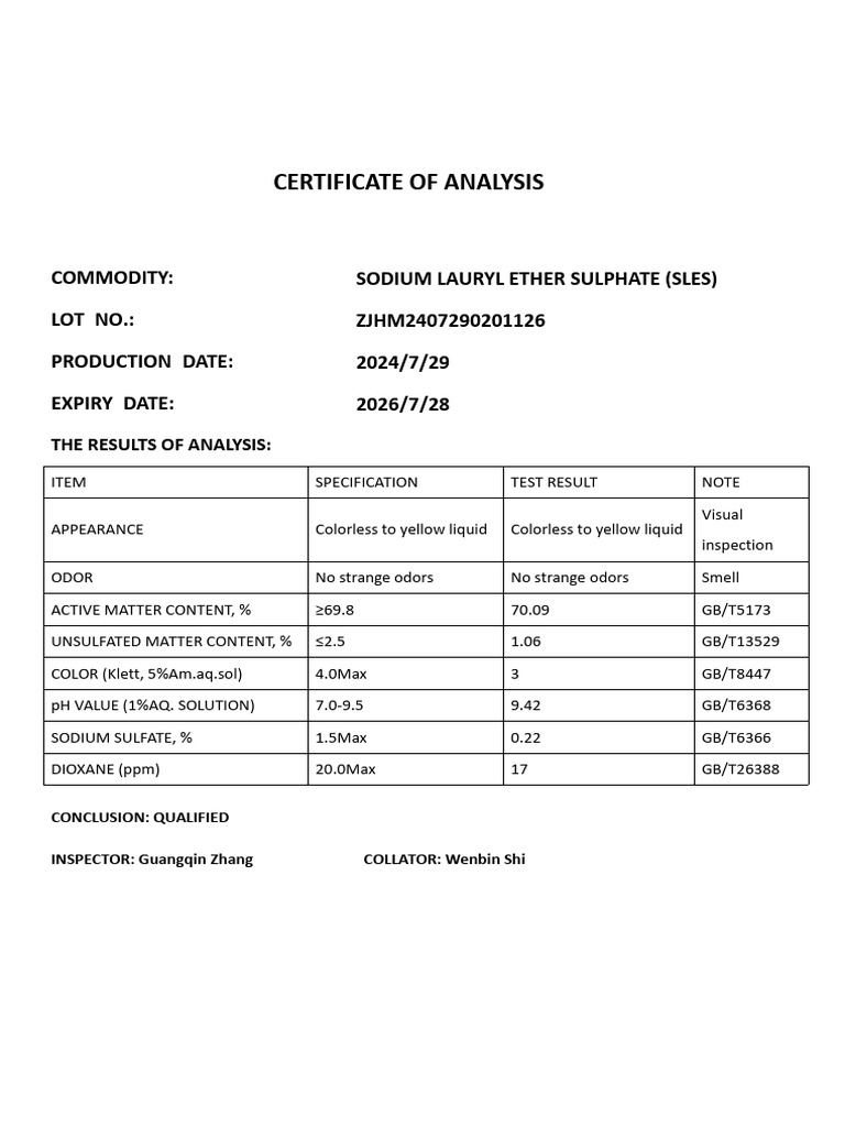 Coa-Sles 20240729 | PDF