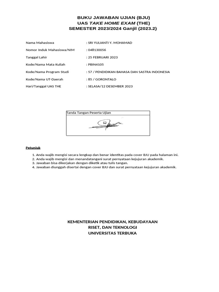 BJU - Umum Fix - 122518 | PDF