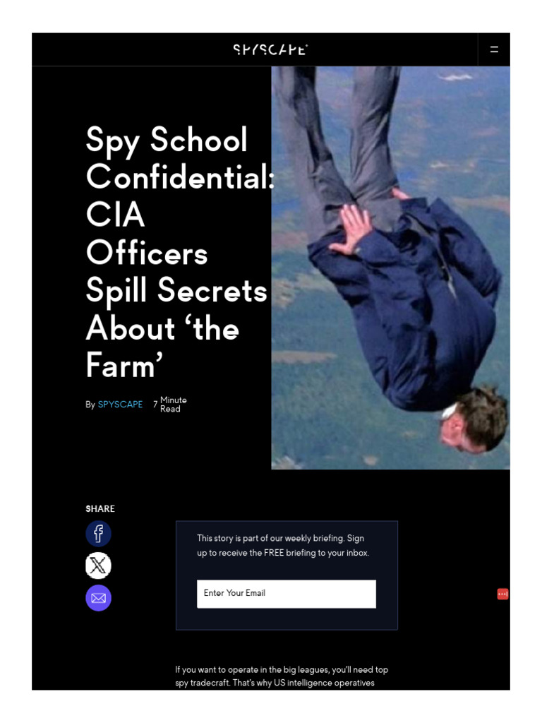 Spy School Confidential - CIA Officers Spill Secrets About What Really ...