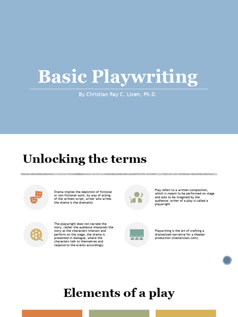 basic-playwriting | PDF | Playwright | Plot (Narrative)