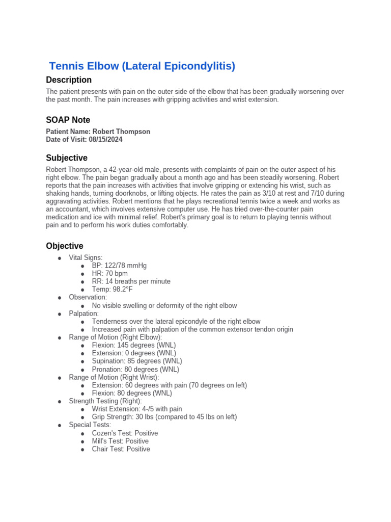 Sample Soap | PDF | Ankle | Elbow