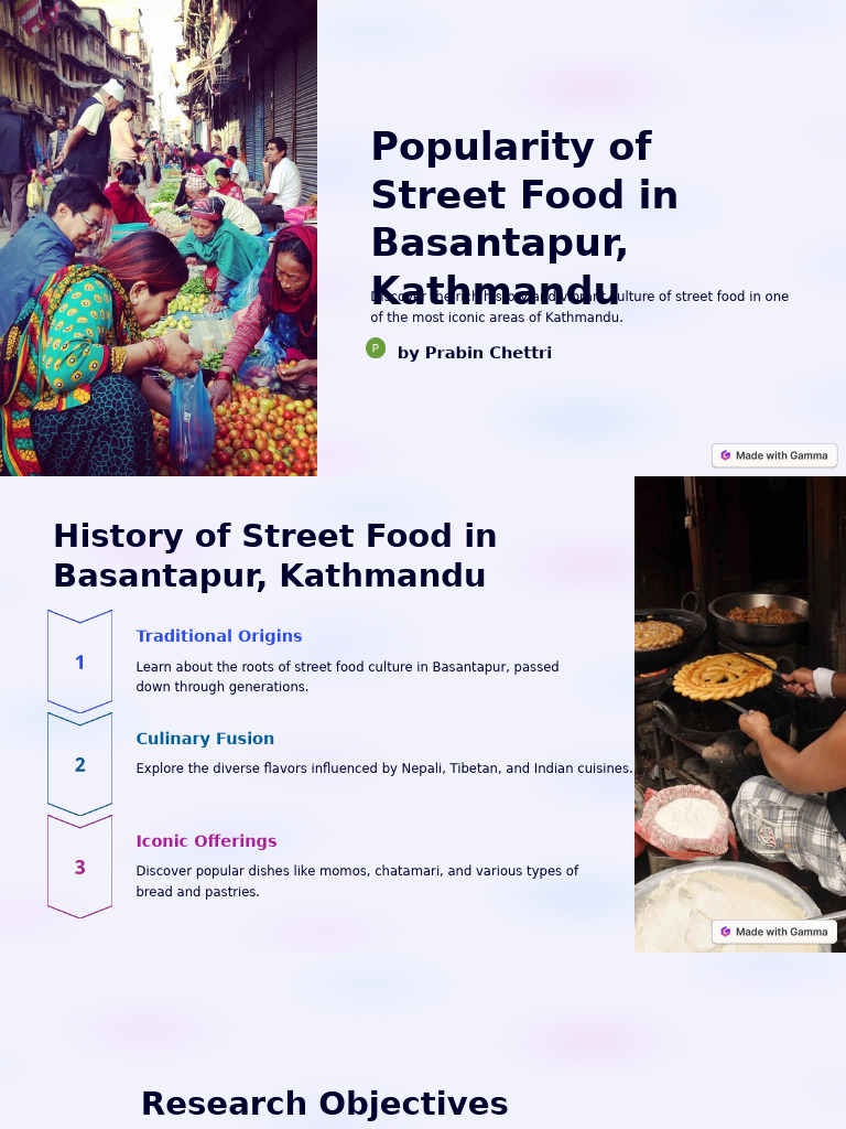 Popularity of Street Food in Basantapur Kathmandu | PDF | Methodology ...