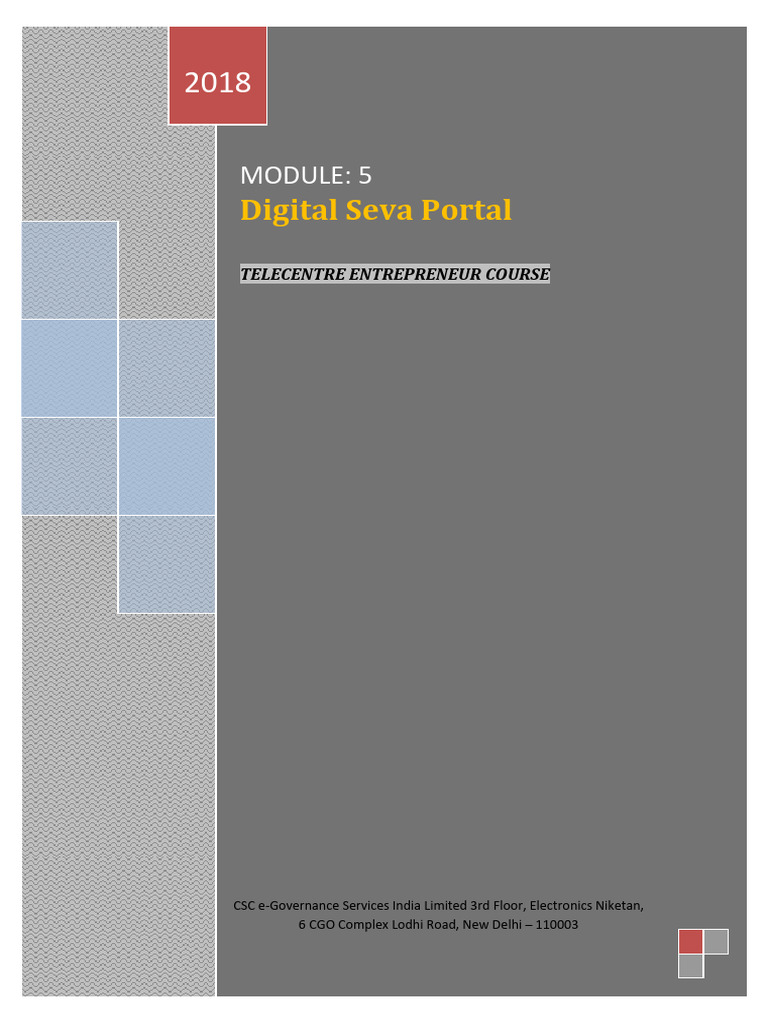 Module 5 Digital Seva Portal | PDF | Computer Aided Design | Income Tax