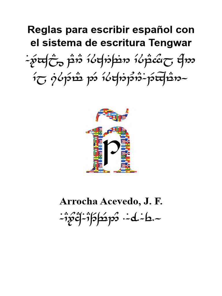Propuesta para Escribir Español Con El Sistema de Escritura Tengwar. | PDF | Codificaciones ...