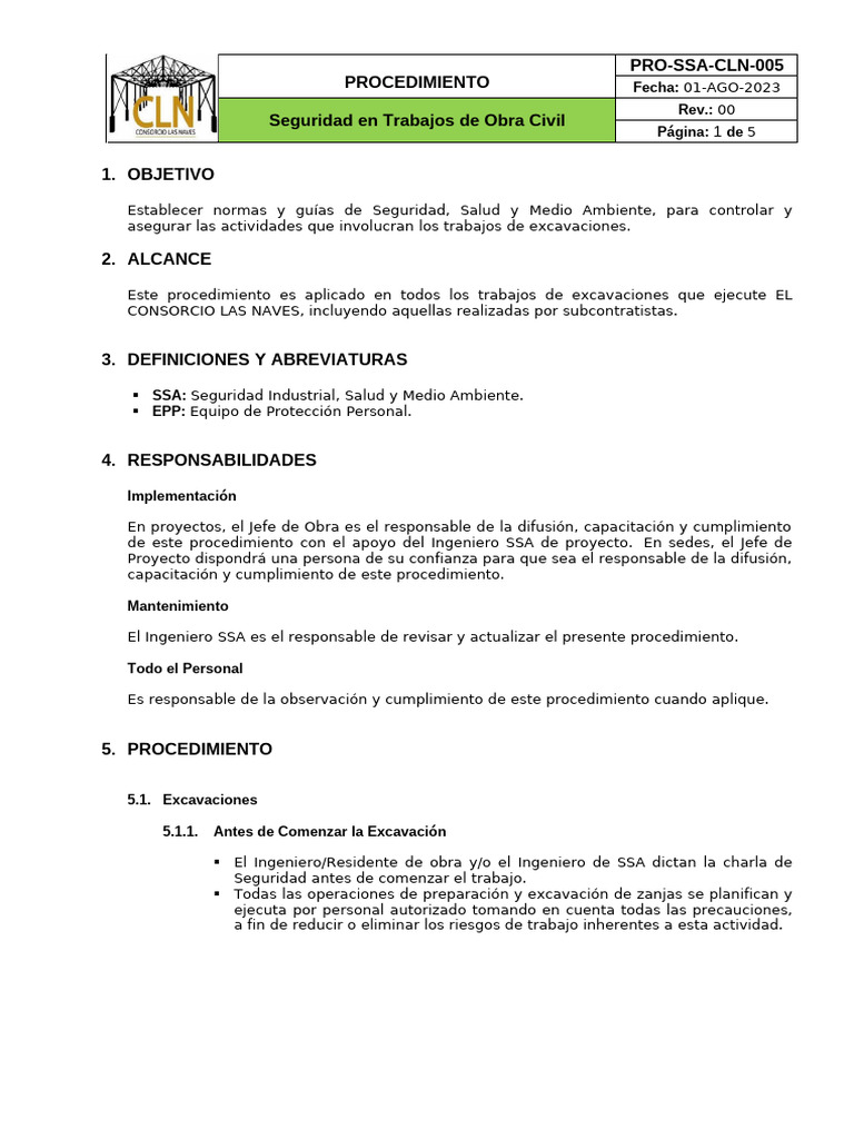 PROCEDIMIENTO SEGURIDAD EN TRABAJOS DE OBRA CIVIL 9 09 | PDF | Grúa ...