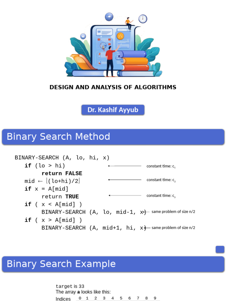 Lecture 09 Recurrence Pdf Algorithms And Data Structures 4518