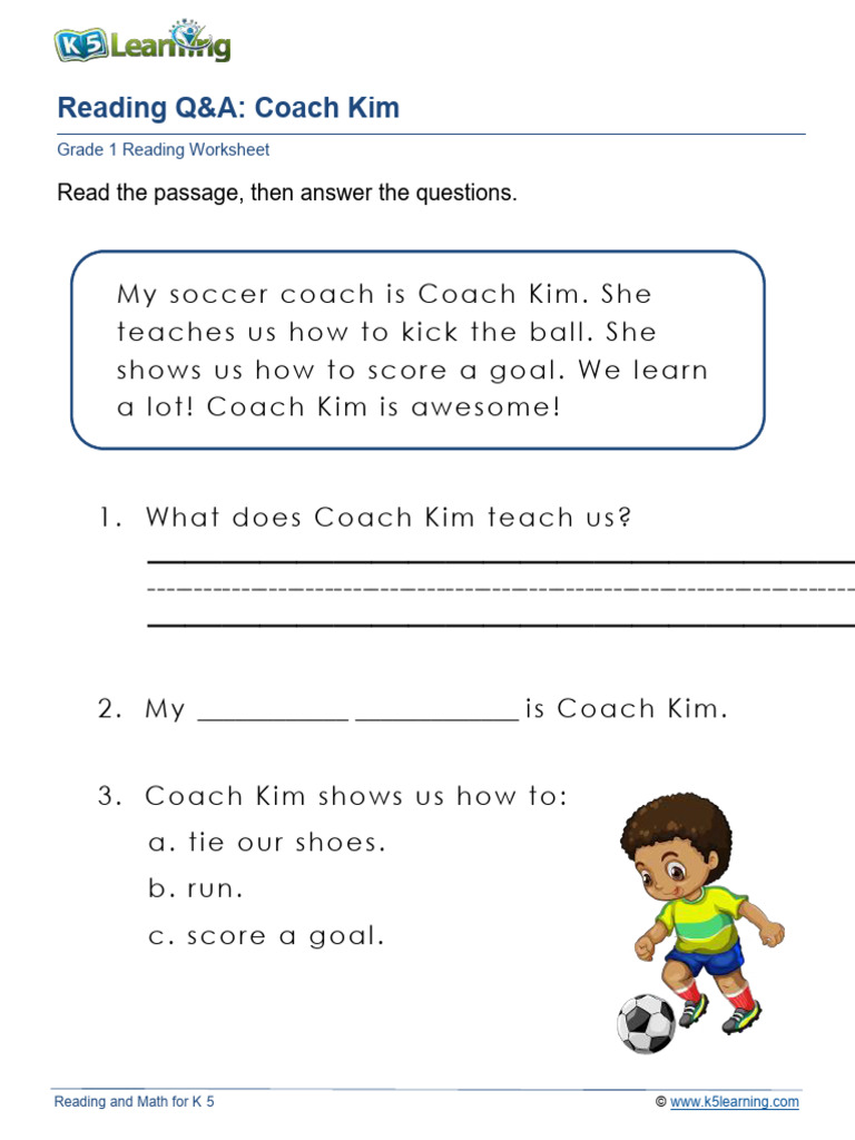 Grade 1 Text Question Answer A | PDF