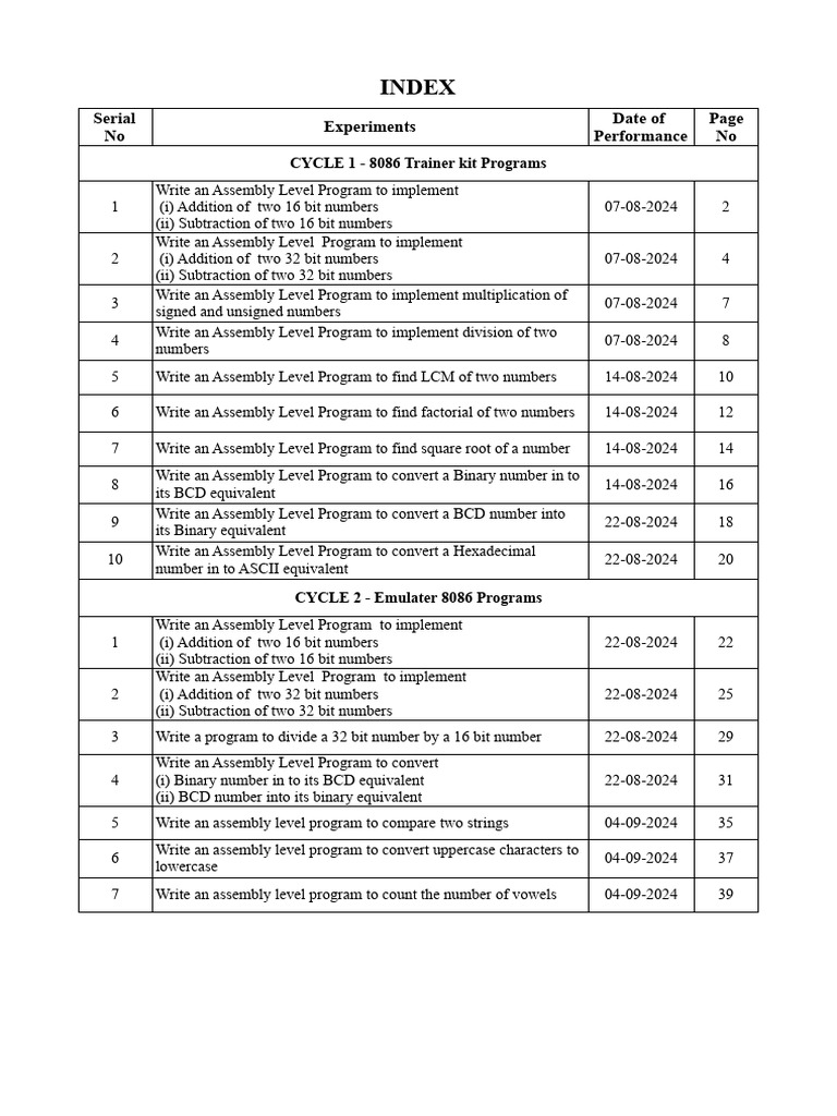 SS_MPFinalNofront | PDF | Assembly Language | Division (Mathematics)