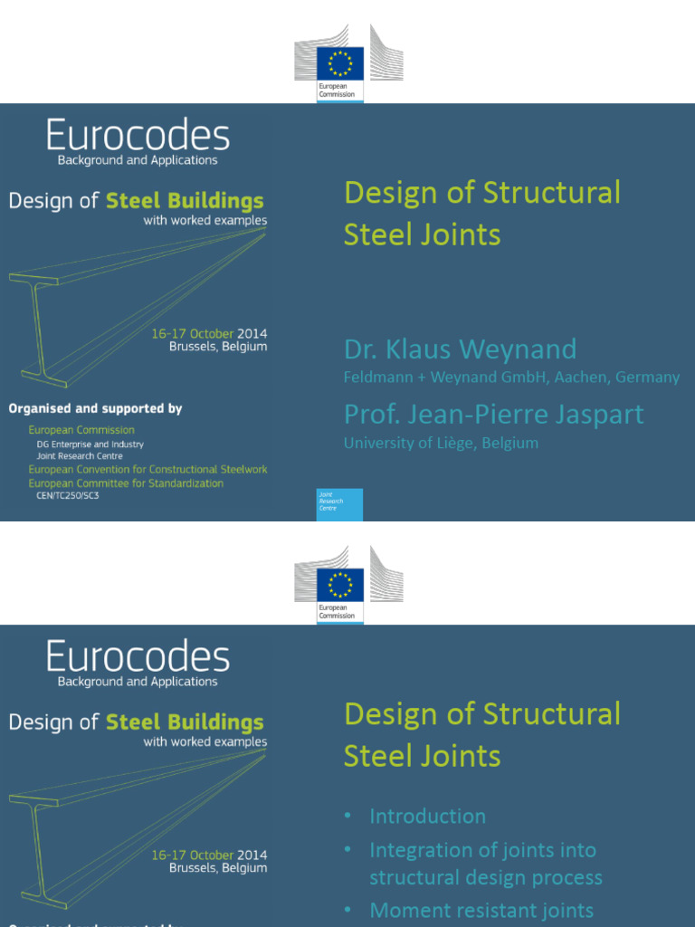 07 Eurocodes Steel Workshop WEYNAND | PDF | Bending | Beam (Structure)