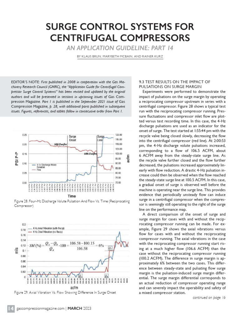 SURGE CONTROL SYSTEMS FOR CENTRIFUGAL COMPRESSORS Part 14 | PDF ...