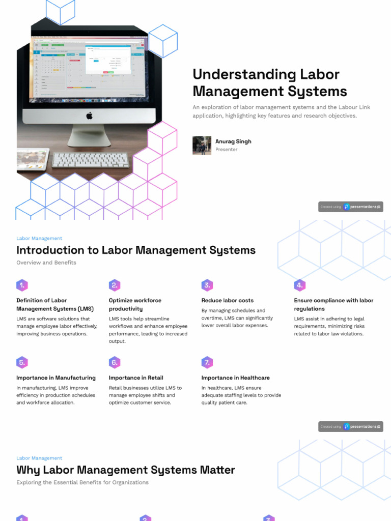 Understanding Labor Management Systems and Labour Link Application | PDF