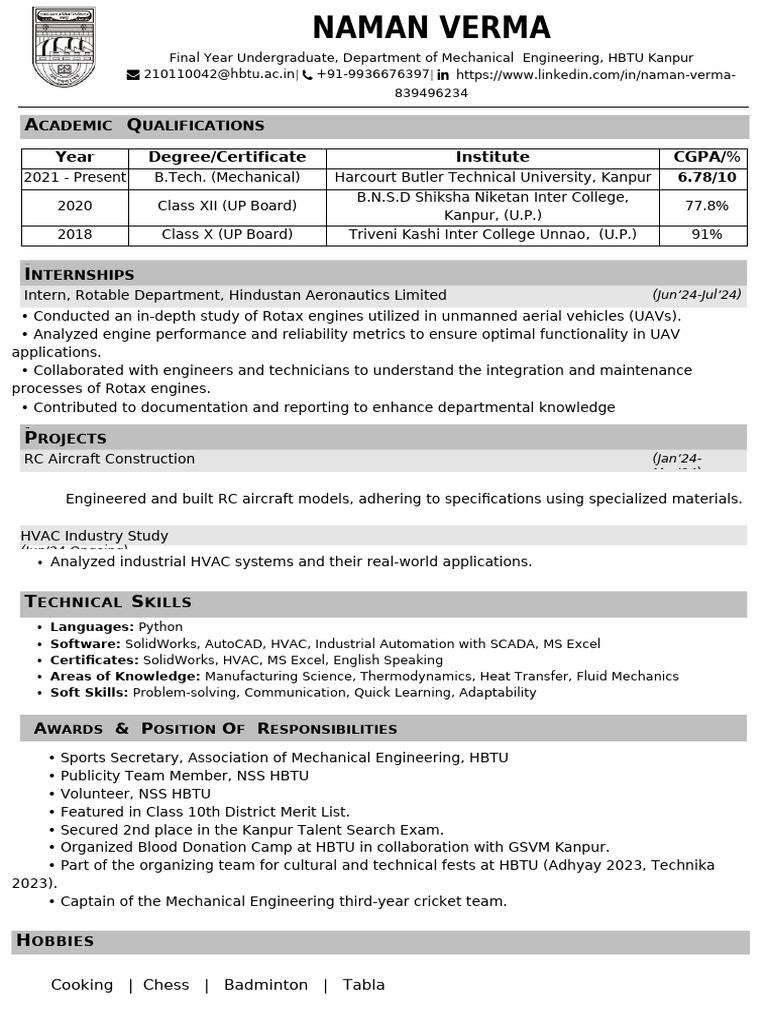 Naman | PDF | Mechanical Engineering | Engineering