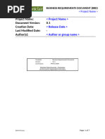 BRD Vs FRD Vs FSD | PDF | System | Computing