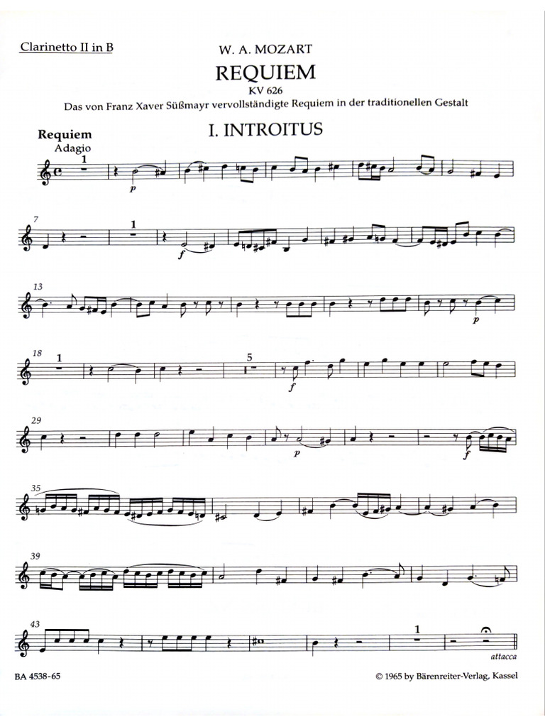 Requiem Clar.2 | PDF