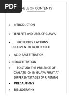 Class 12th Chemistry Project On Investigatory Test On Guava | PDF ...