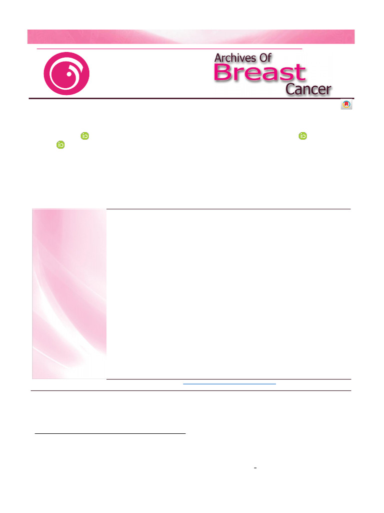 LCIS Presenting As Abdo Mass | PDF | Metastasis | Breast Cancer