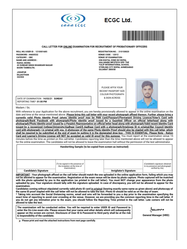 Recruitment of Probationary Officers | PDF | Identity Document | Driver ...