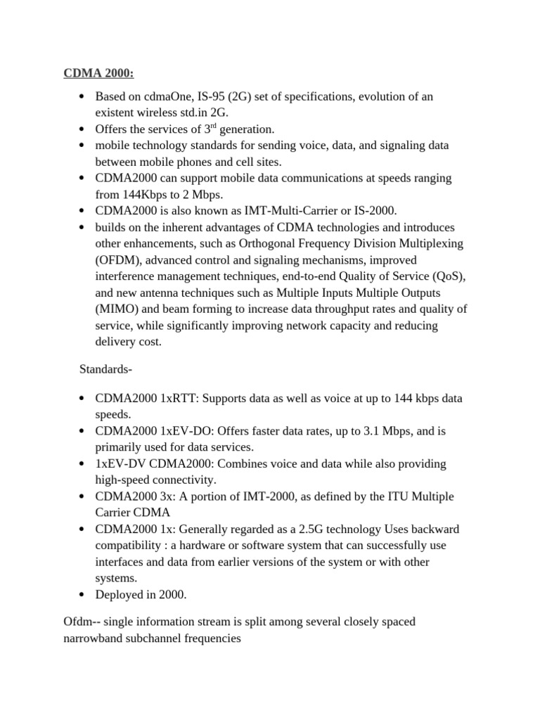 CDMA2000 | PDF