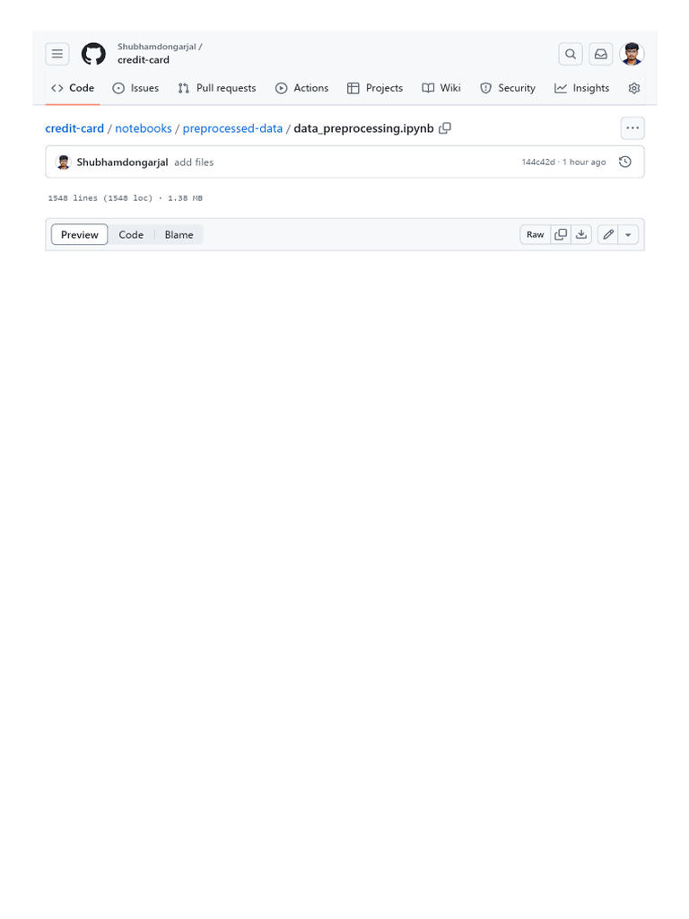 Credit-Card - Notebooks - Preprocessed-Data - Data - Preprocessing - Ipynb at Main ...