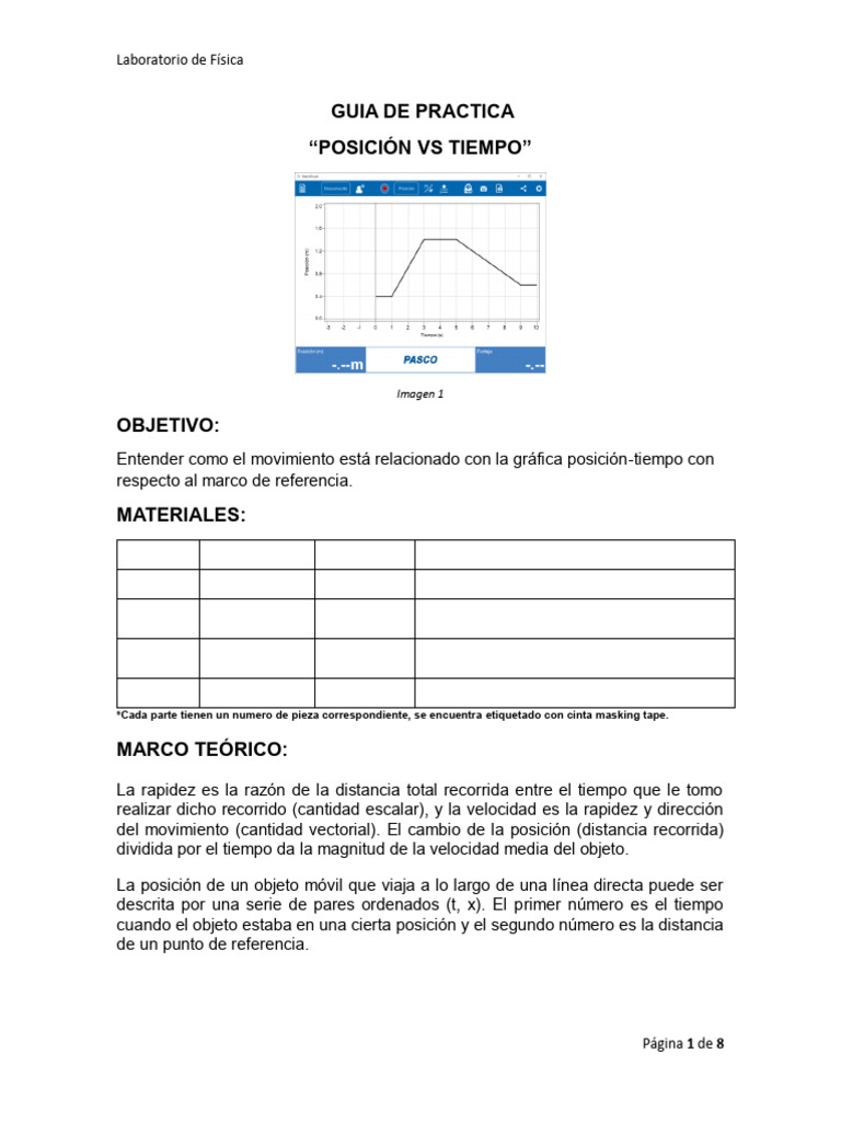 Posicion Vs Tiempo MatchGraph | PDF | Velocidad | Hora