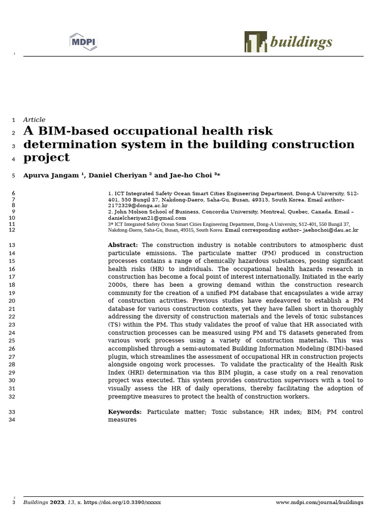 buildings-2793295 | PDF | Building Information Modeling | Occupational ...